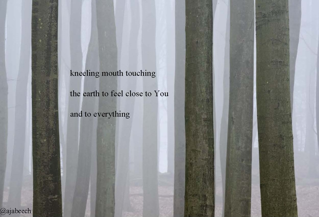 kneeling haiku – Aja Beech
